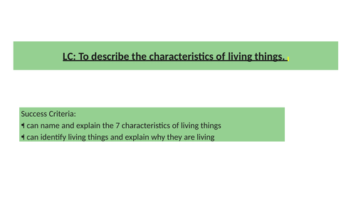 Year 4 Science living things unit | Teaching Resources