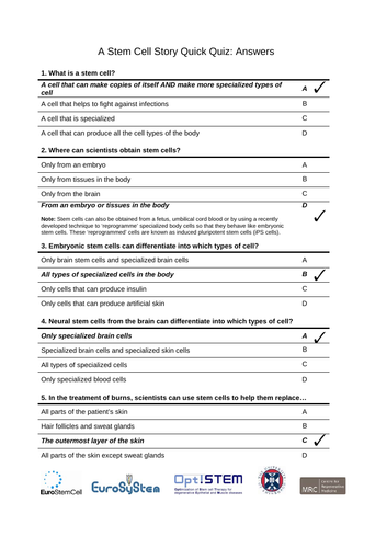 Stem Cells - A complete lesson for Section 2 Edexcel IGCSE Biology ...