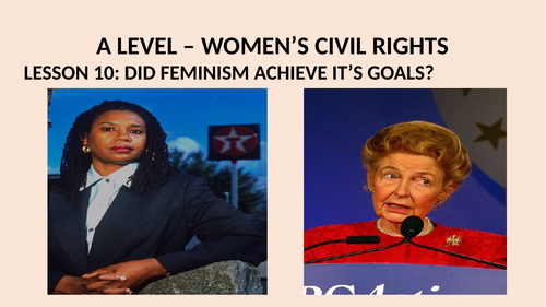 A LEVEL HISTORY. CIVIL RIGHTS - WOMEN. COMPLETE SECTION | Teaching ...