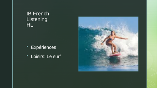 IB French-Audio-Experiences | Teaching Resources
