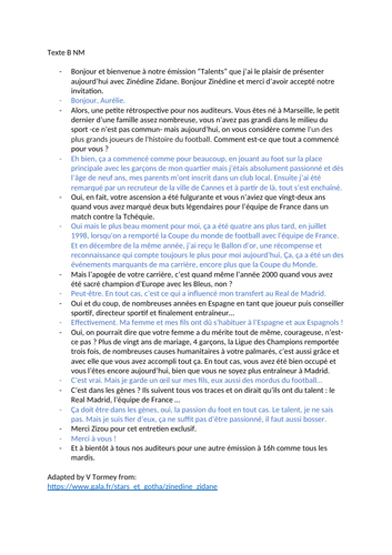 IB French- Audio-Experiences-Récits | Teaching Resources