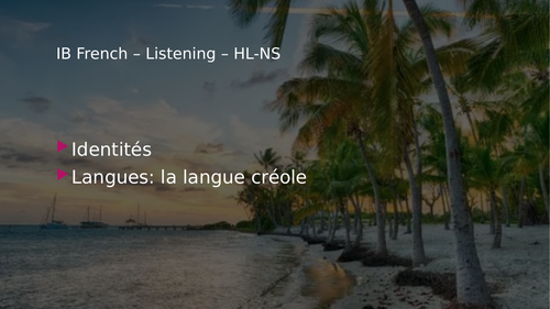 French IB-Identités-Langues-Listening-Higher Level | Teaching Resources