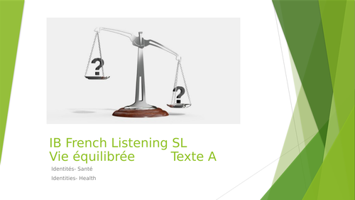 French IB-Listening-Identities-Health | Teaching Resources