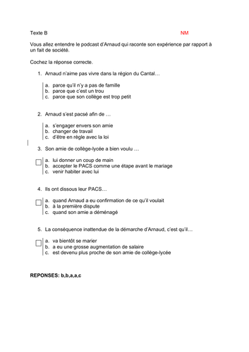 IB French B Listening- Organisation sociale-Relationships | Teaching ...
