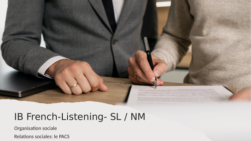 IB French B Listening- Organisation sociale-Relationships | Teaching ...
