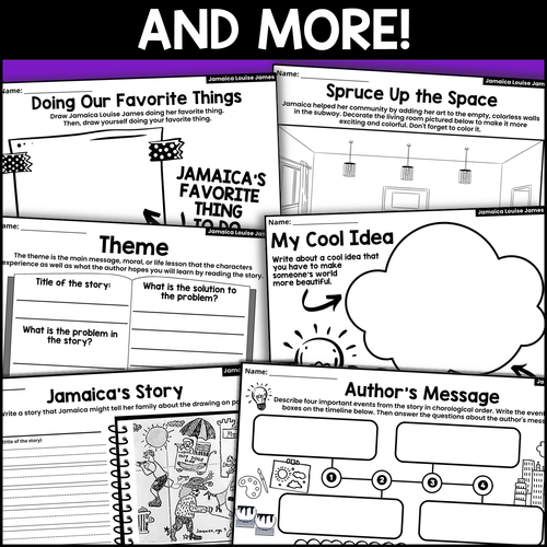 Jamaica Louise James Interactive Read-Aloud Book Companion Activities ...