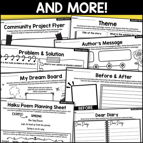 Wanda's Roses Interactive Read-Aloud Book Companion Activities for IRA ...