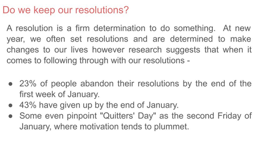 New Year, Resolutions & Goal Setting | Teaching Resources