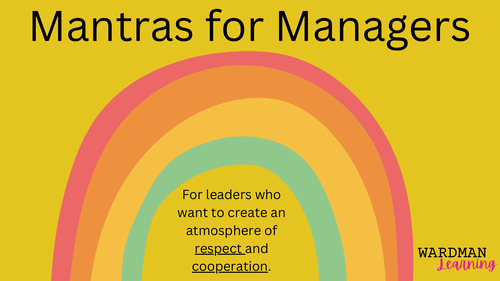 Primary School Mantras for Managers Leaders Heads to create a ...