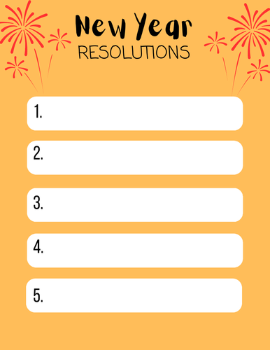 New Year Resolutions | Teaching Resources