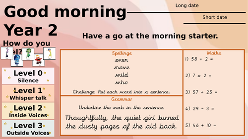 Year 2, morning starter tasks and powerpoint | Teaching Resources