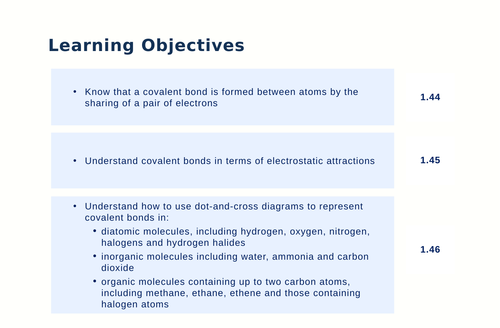 Edexcel/ AQA/ OCR GCSE Covalent Bonding | Teaching Resources Edexcel/ AQA/ OCR GCSE Covalent Bonding | Teaching Resources