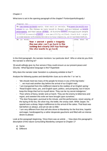 Rebecca by Daphne du Maurier Chapters 1-10 | Teaching Resources