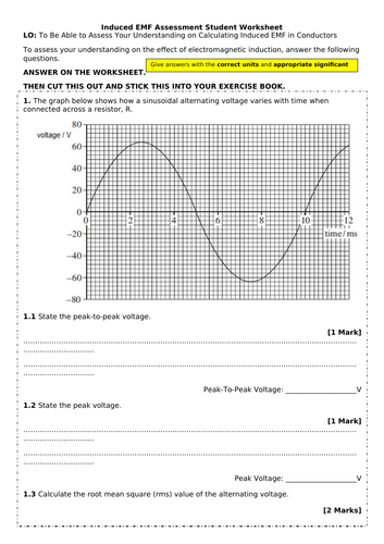 Alternating Current (Lesson Pack) | Teaching Resources