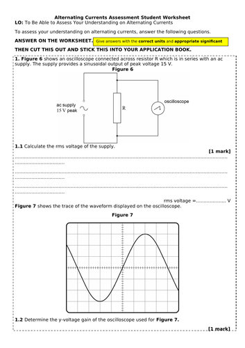 Operation of a Transformer (Lesson Pack) | Teaching Resources