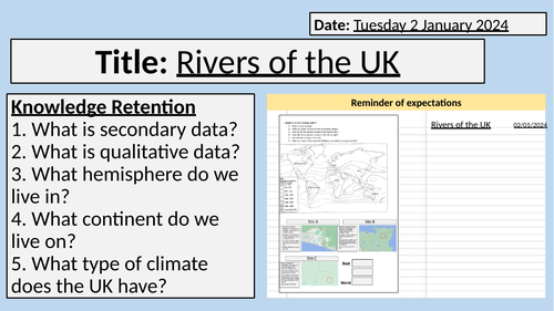 Rivers of the UK - KS3 (Key Stage 3) | Teaching Resources