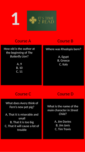 Time2Read Reading orienteering Red 3 - course | Teaching Resources