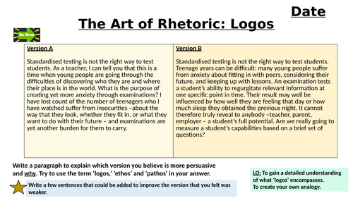 Rhetoric Scheme of Work | Teaching Resources