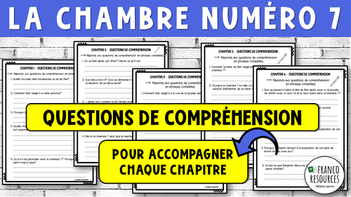 Complete French novel study | La chambre numéro 7 | étude de roman ...