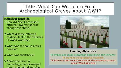 WW1 & Archaeology: An unknown Soldier Mystery | Teaching Resources