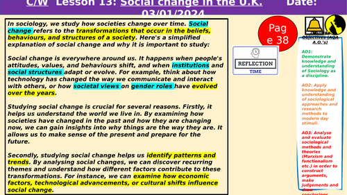 AQA GCSE Sociology Lessons - Introduction Unit | Teaching Resources