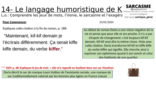 Kiffe Kiffe Demain - Full set of theme-based lessons to prepare ...