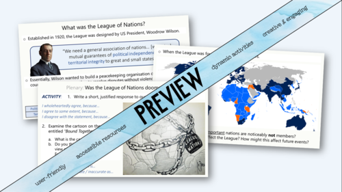 Causes of WWII - The League of Nations | Teaching Resources