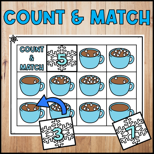 Winter Counting 0-10 | Count and Match Activities | Teaching Resources