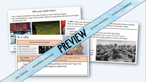 Causes of WWII - Rise of the Nazis | Teaching Resources