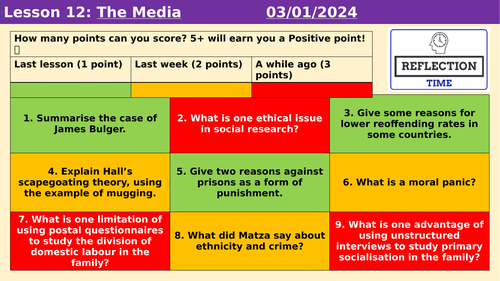 Y10 AQA GCSE Sociology Crime and Deviance Lessons | Teaching Resources