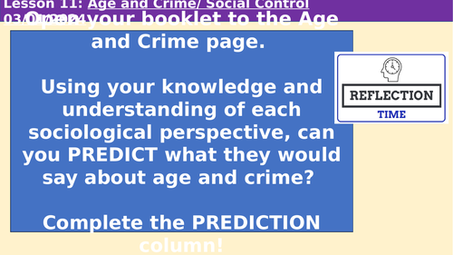 Y10 AQA GCSE Sociology Crime and Deviance Lessons | Teaching Resources