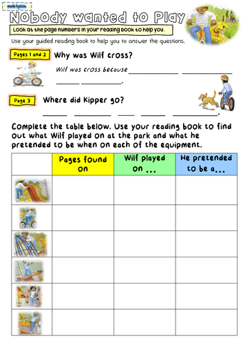 Stage 3 Stories - Nobody Wanted to Play - Oxford Reading Tree ...