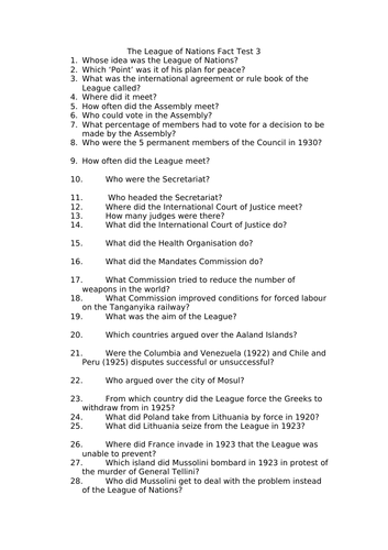 League of Nations GCSE / IGCSE Revision materials | Teaching Resources