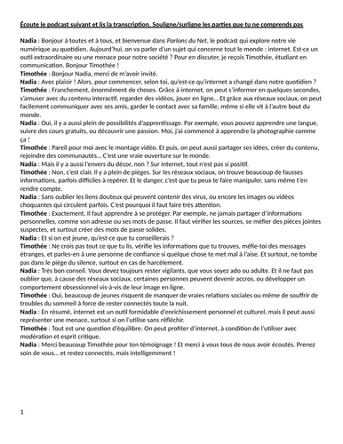 4. IB DP French B: Ingéniosité humaine : Avantages et dangers de l ...
