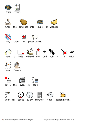 Chips Recipe | Teaching Resources