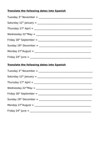 Spanish Lesson Timesavers | Teaching Resources