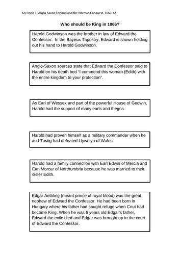 The last years of Edward the Confessor and the succession crisis ...