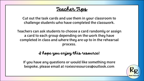 Extension Task Cards | Teaching Resources