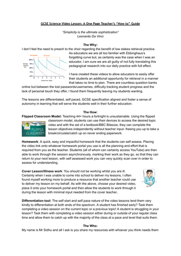 Cell Division: GCSE Biology- Flipped Classroom | Teaching Resources