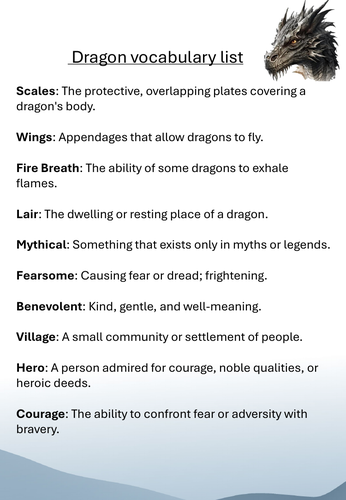 Dragon 3 week English planning for KS2 | Teaching Resources