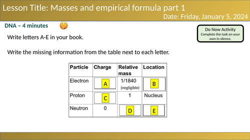 Calculations Involving Masses - Quantitative Chemistry (full unit of ...