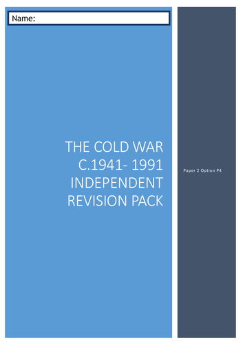 Cold War Revision Guide | Teaching Resources Cold War Revision Guide | Teaching Resources