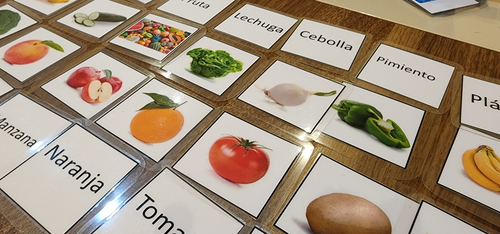 Spanish English Comida Food - Card Matching | Teaching Resources
