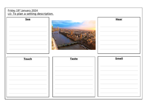 Katie in London Setting Description Unit Year 2 | Teaching Resources