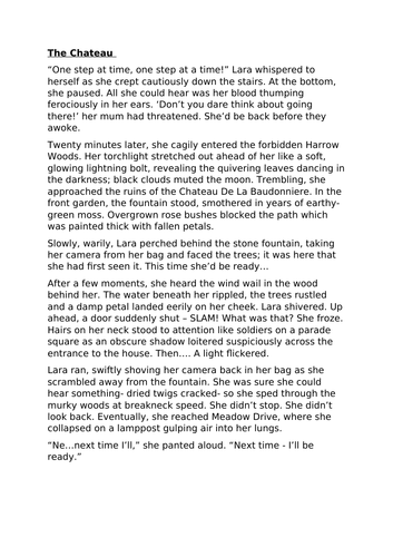 Year 5/6 Suspense Writing English | Teaching Resources