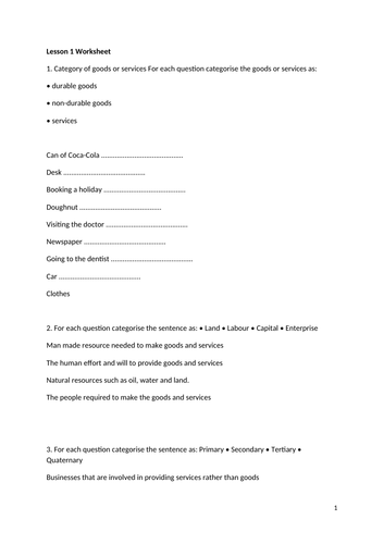 Organisation Management - Lesson 3 Organisation and Business Types ...