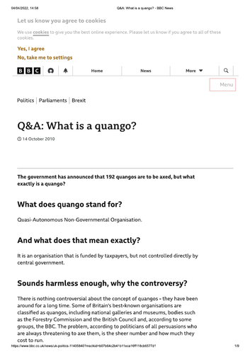 Organisation Management - Lesson 3 Organisation and Business Types ...