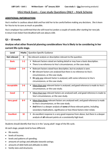 LIBF CeFS U1 Exam JAN 2024: CS1 - PREMIUM Bundle | Teaching Resources
