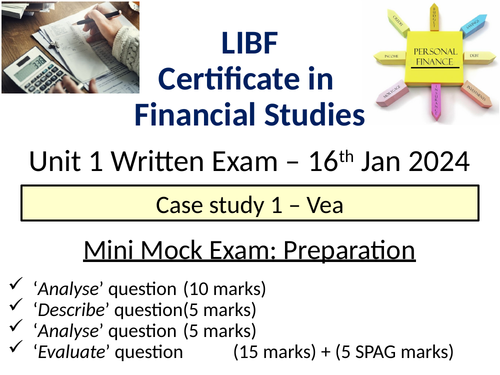 LIBF CeFS U1 Exam JAN 2024: CS1 - PREMIUM Bundle | Teaching Resources