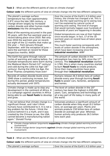 KS3 Geography Climate Change.L2. Is climate change real? | Teaching ...